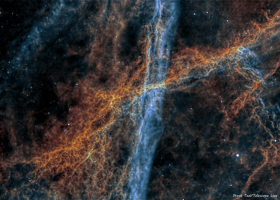 Vela Supernova Remnant Close Up Telescope Live